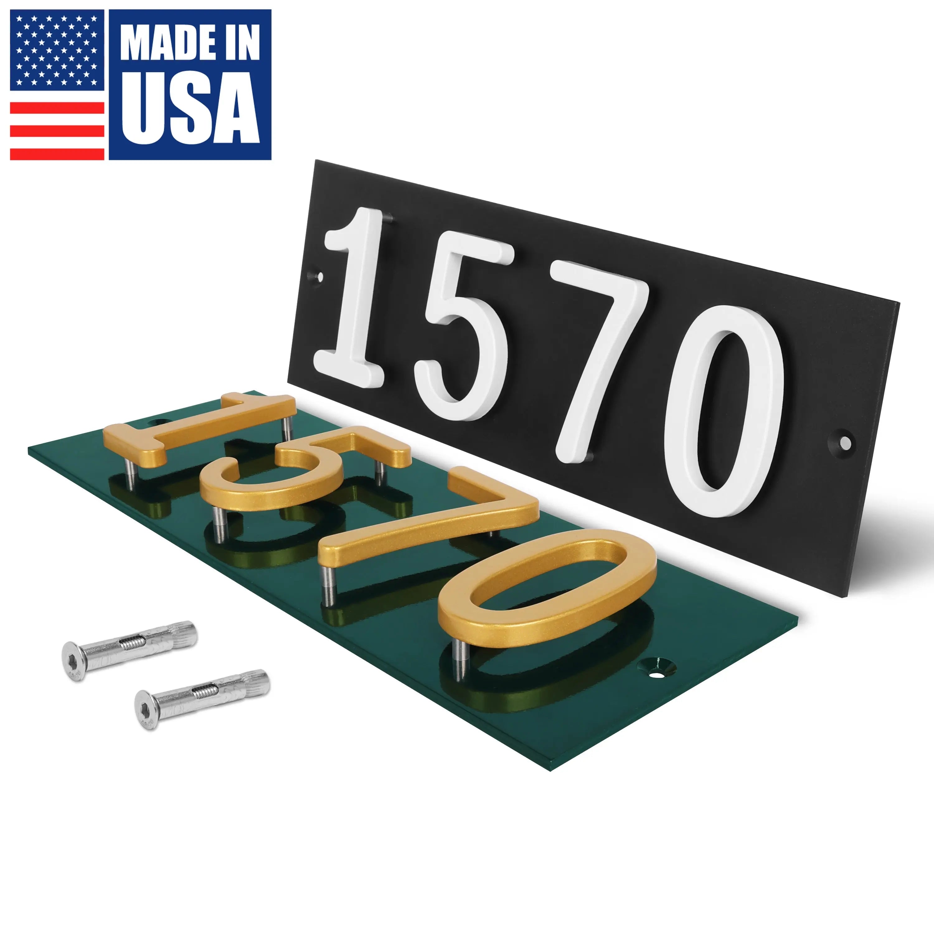 Personalized Address Sign - Custom House Numbers Plaque – Royal Shade USA