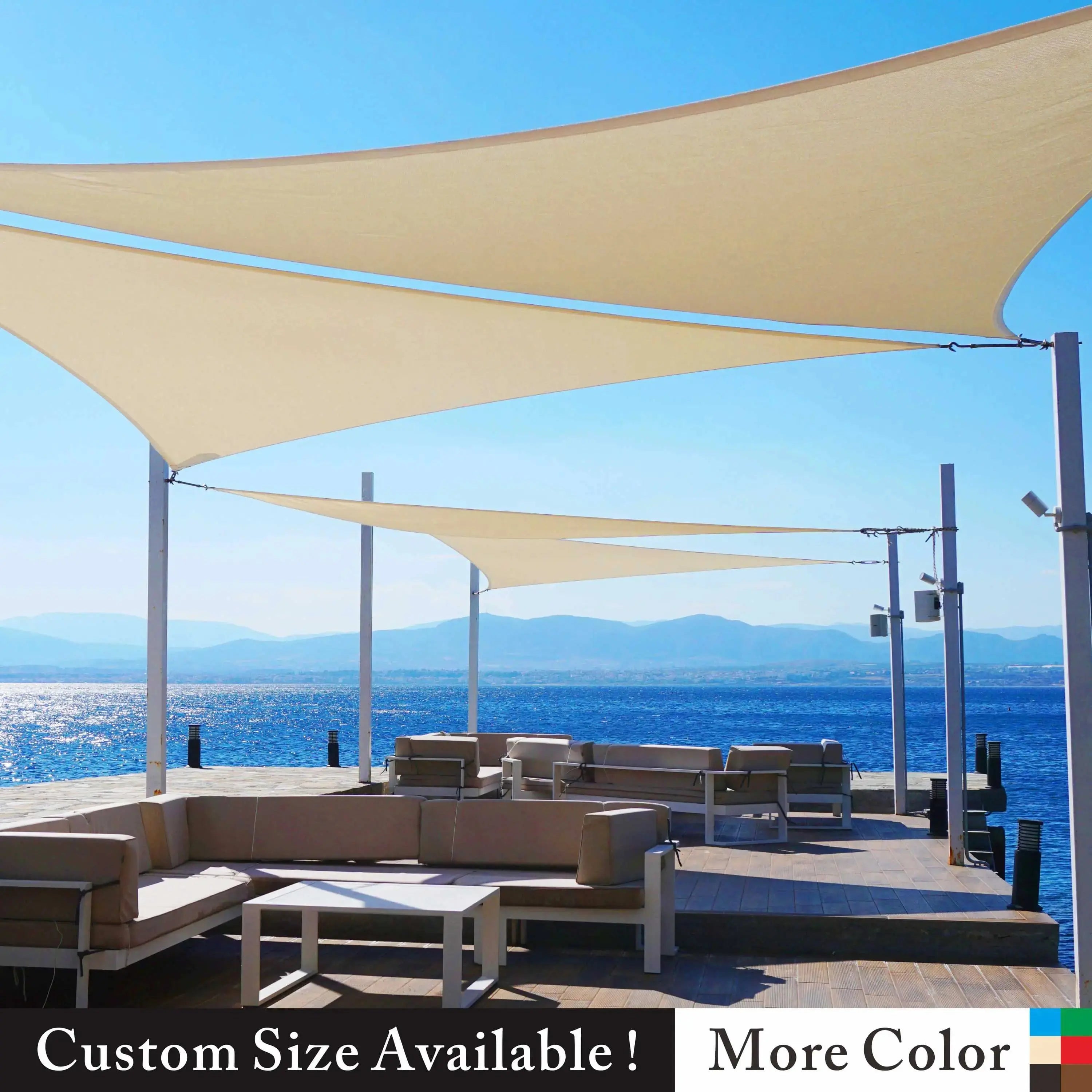 [CUSTOM] Standard Triangle/Rectangle/Square Shade Sail Outdoor Canopy ...