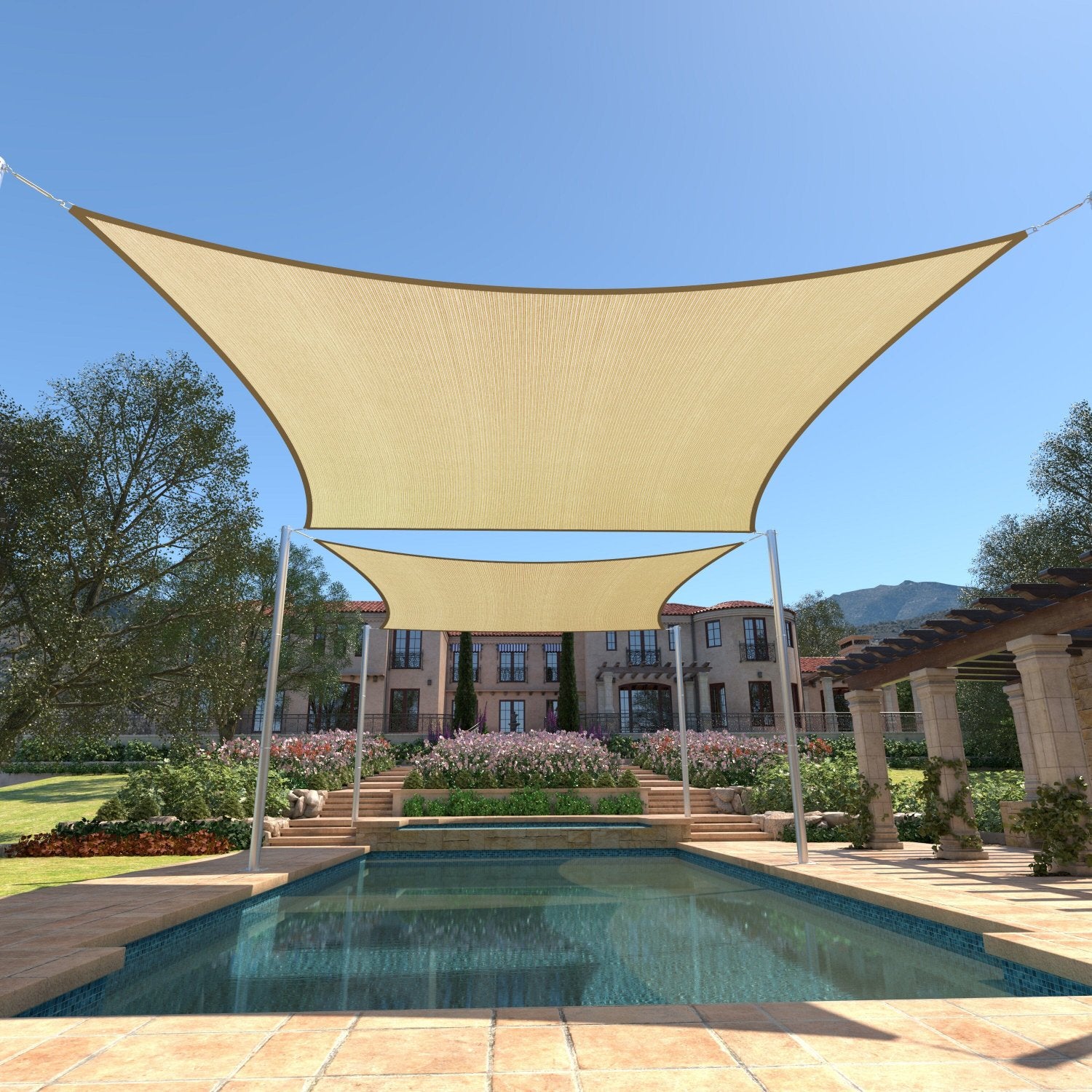 Rectangle Sun Shade Sails Canopy | Royal Shade USA