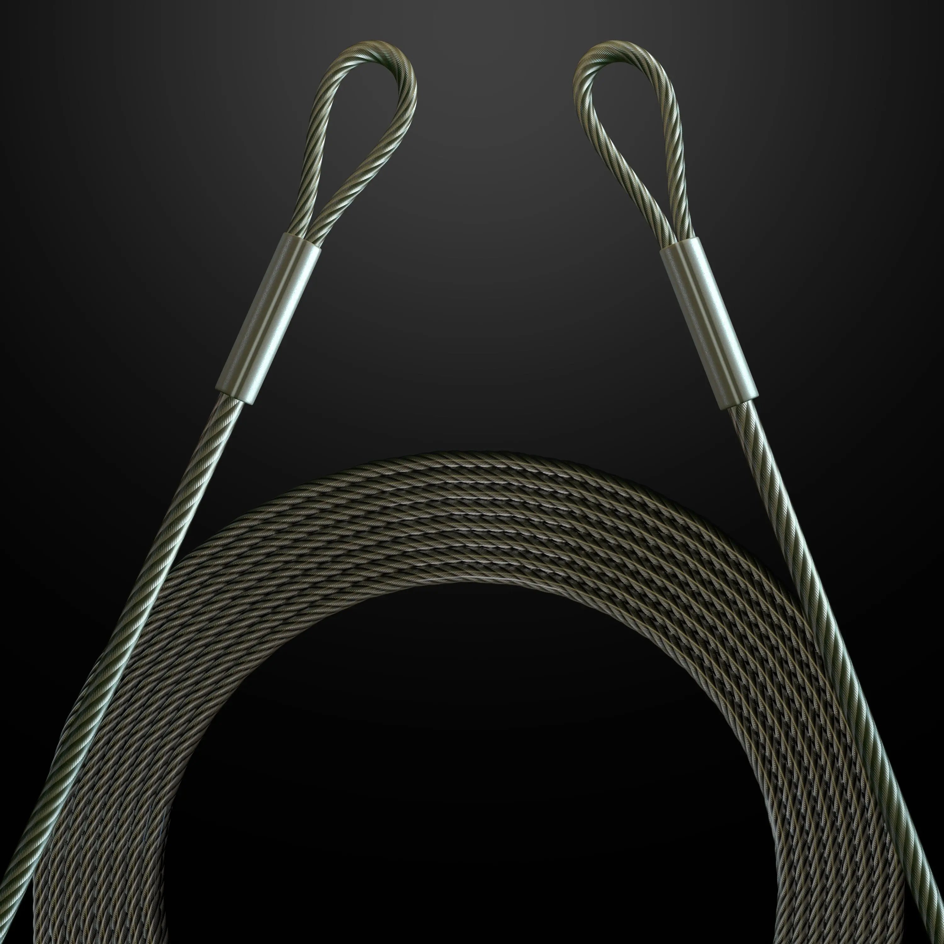 PVC Coated Stainless Steel Metal Wire Cable Ropes Set – Royal Shade USA