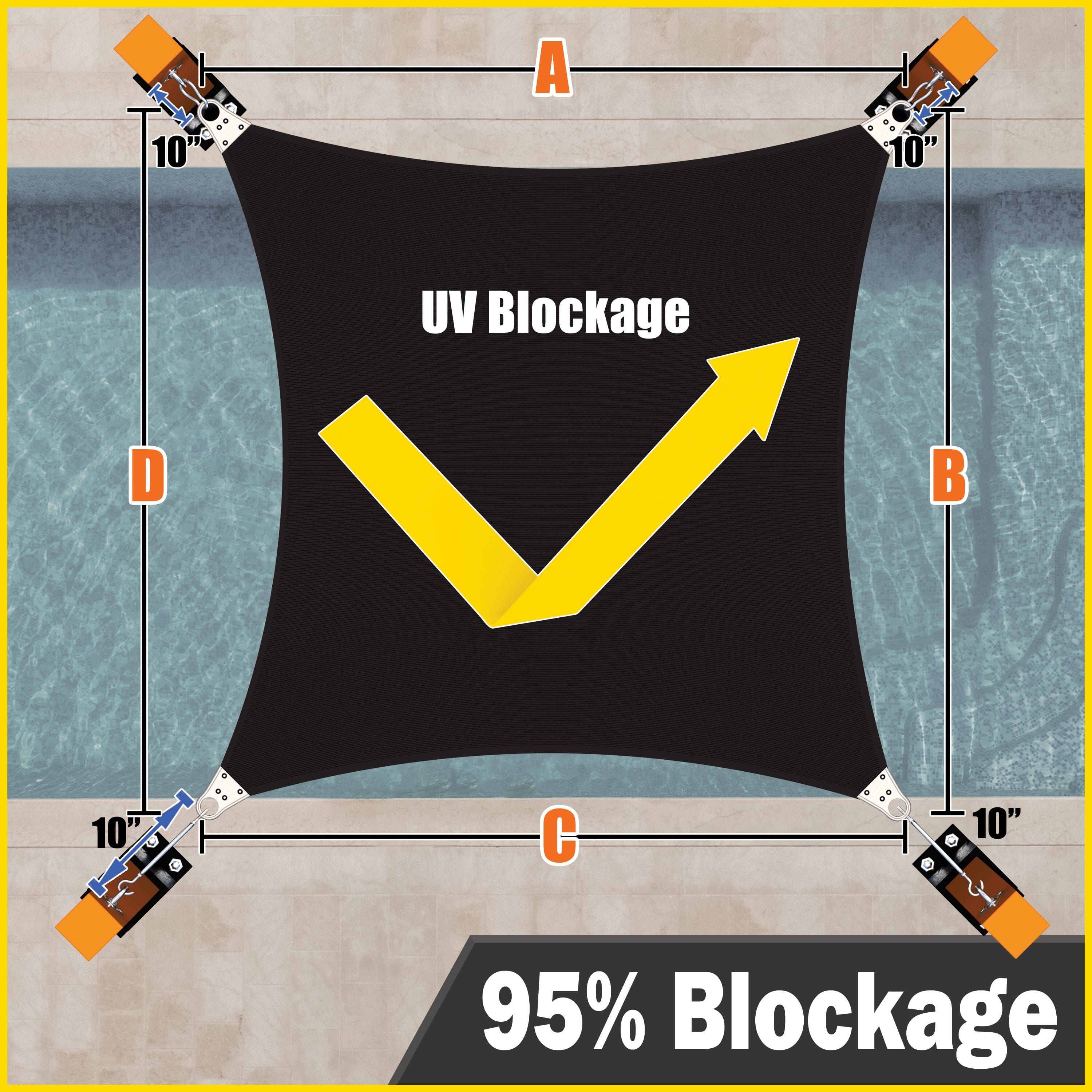 [CUSTOM] Heavy Duty Rectangle Industrial Grade Sun Shade Sail – Royal ...