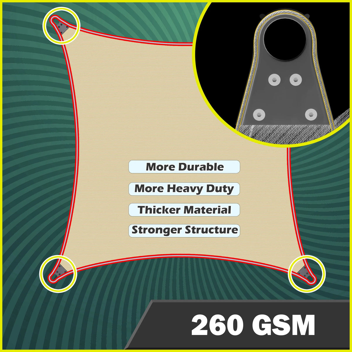 [CUSTOM] Heavy Duty Rectangle Industrial Grade Sun Shade Sail – Royal ...