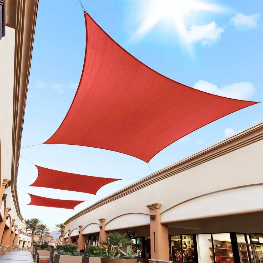 Rectangle Sun Shade Sail Canopy, Commercial Grade, 14 Sizes, 8 Colors ...